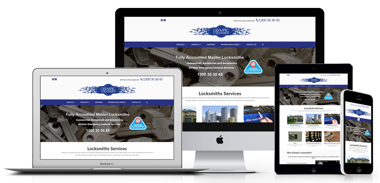 Olympic Locksmiths - Website Design - advisori